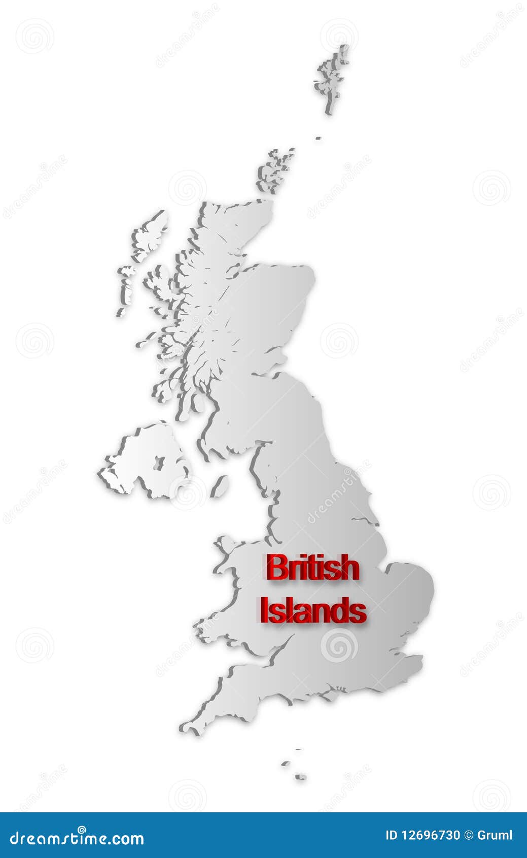 Map_British Islands stock vector. Illustration of draft - 12696730