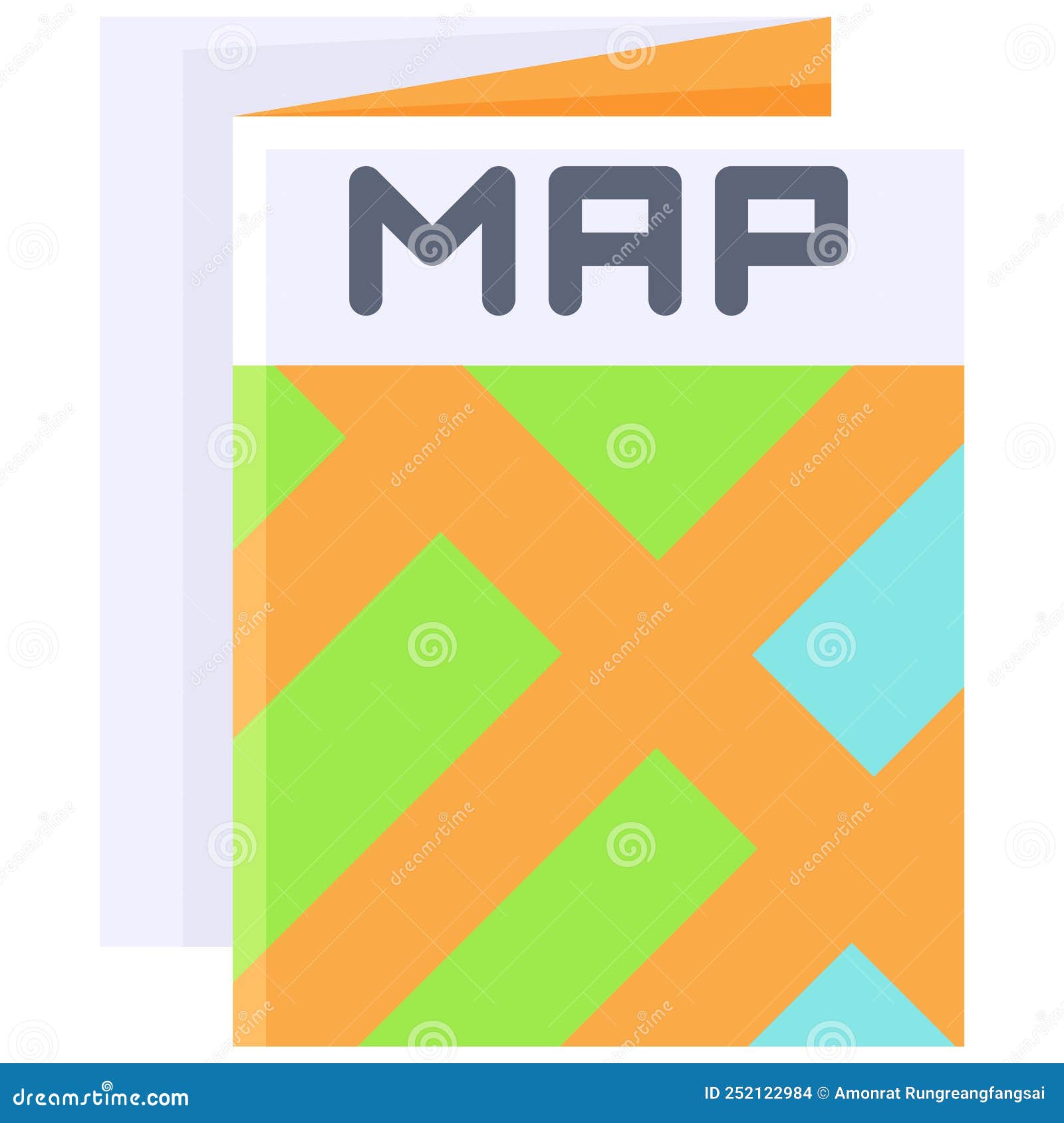 Map Brochure Icon, Location Map and Navigation Vector Stock Vector ...