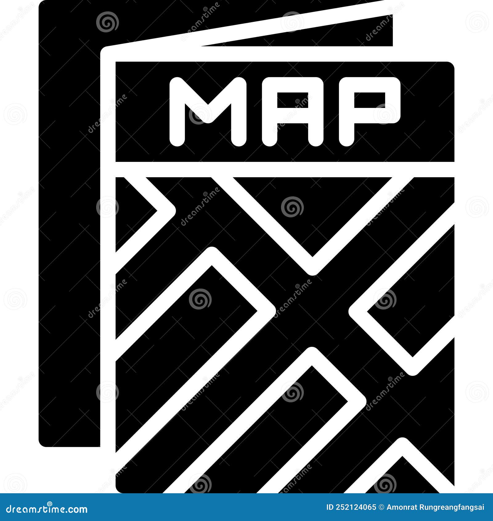 Map Brochure Icon, Location Map and Navigation Vector Stock Vector ...