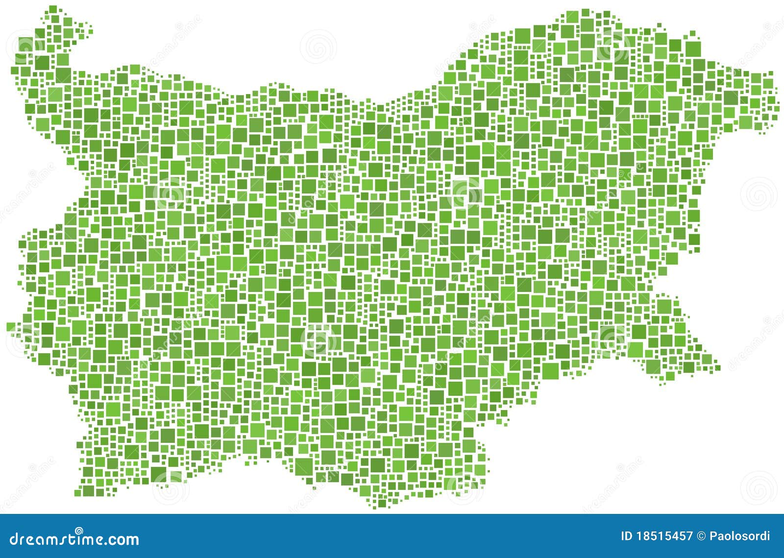 Map of Bulgaria stock vector. Illustration of chart, xanthi - 18515457