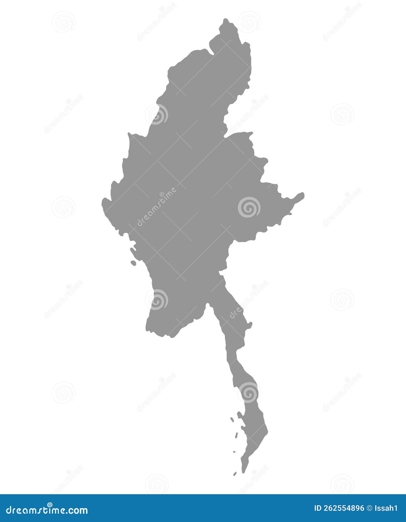 Map Burma Myanmar Background. Isolated Country Texture Stock Vector ...