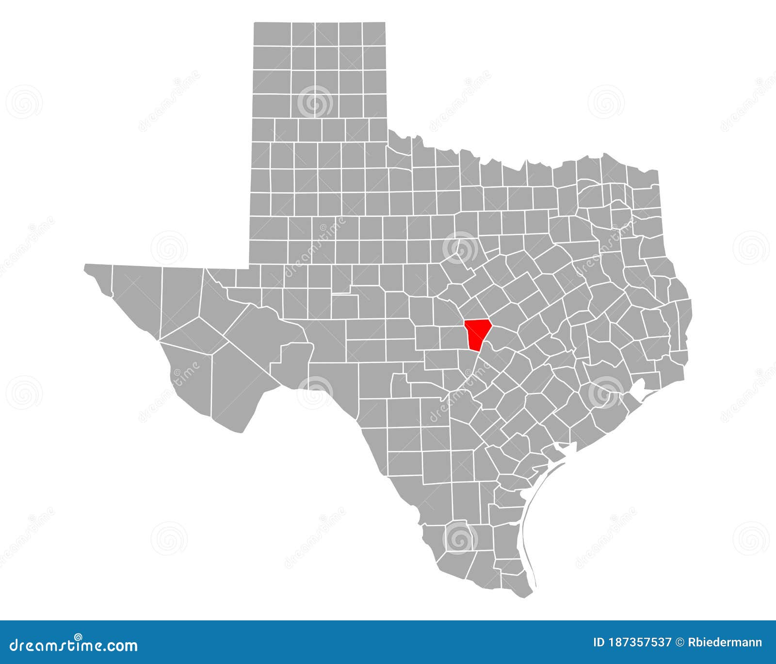 Map of Burnet in Texas stock vector. Illustration of isolated - 187357537