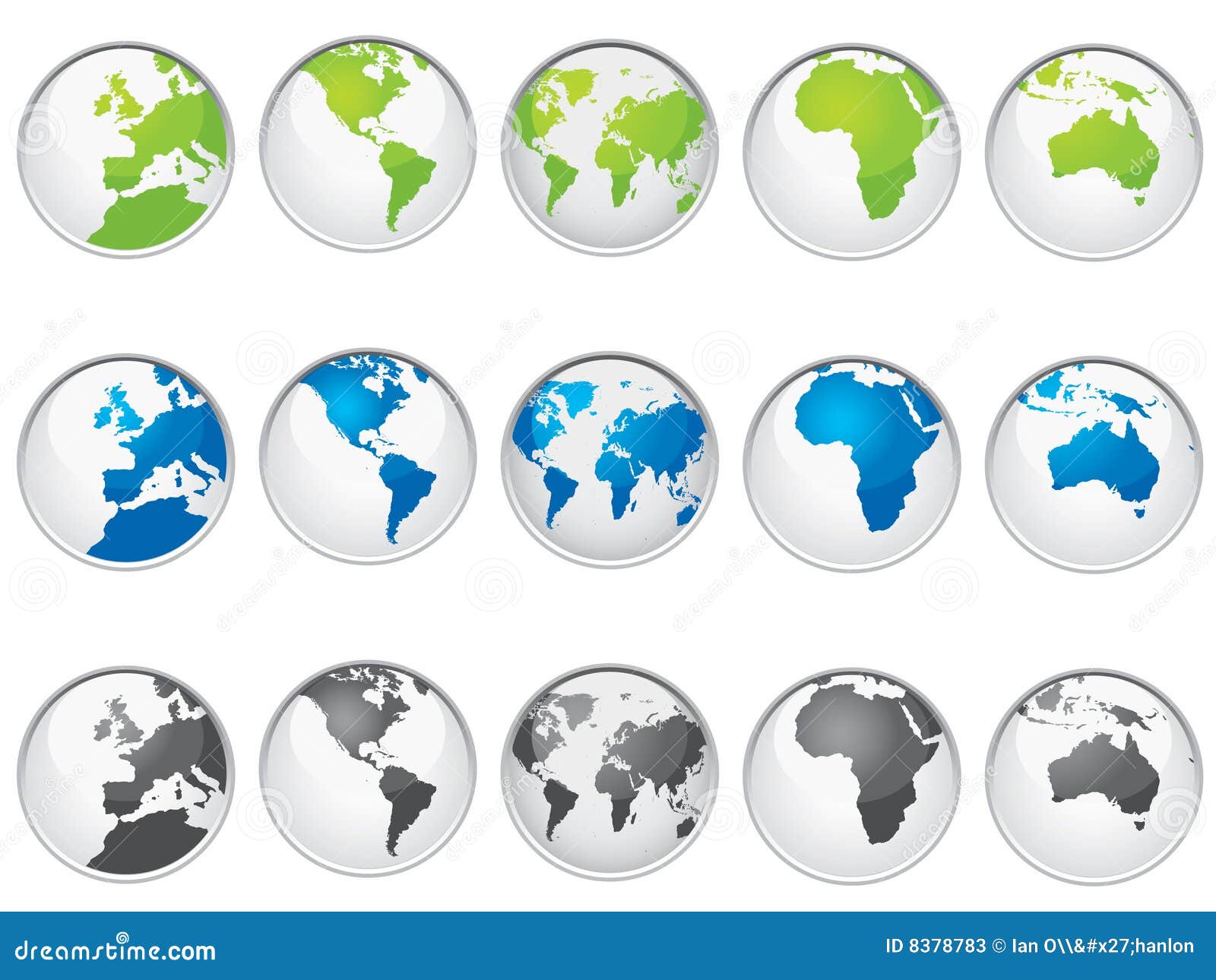 Map buttons stock vector. Illustration of ocean, america - 8378783