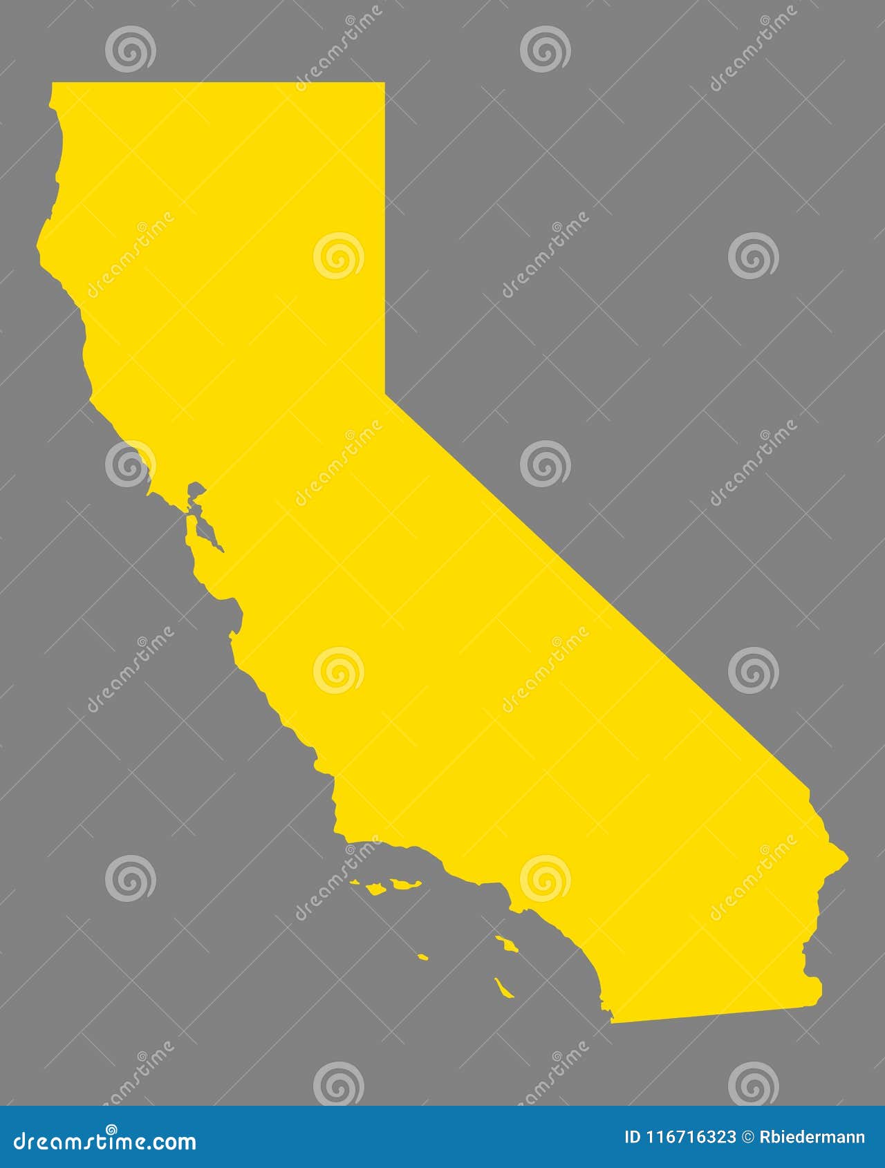Map of California stock vector. Illustration of grey - 116716323