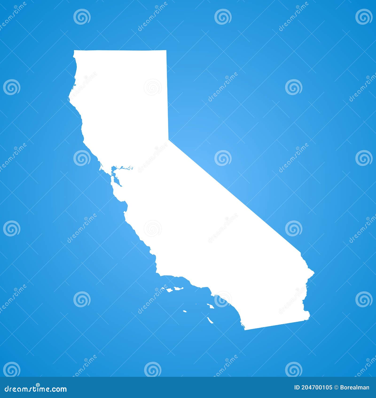 Map of the California stock vector. Illustration of abstract - 204700105