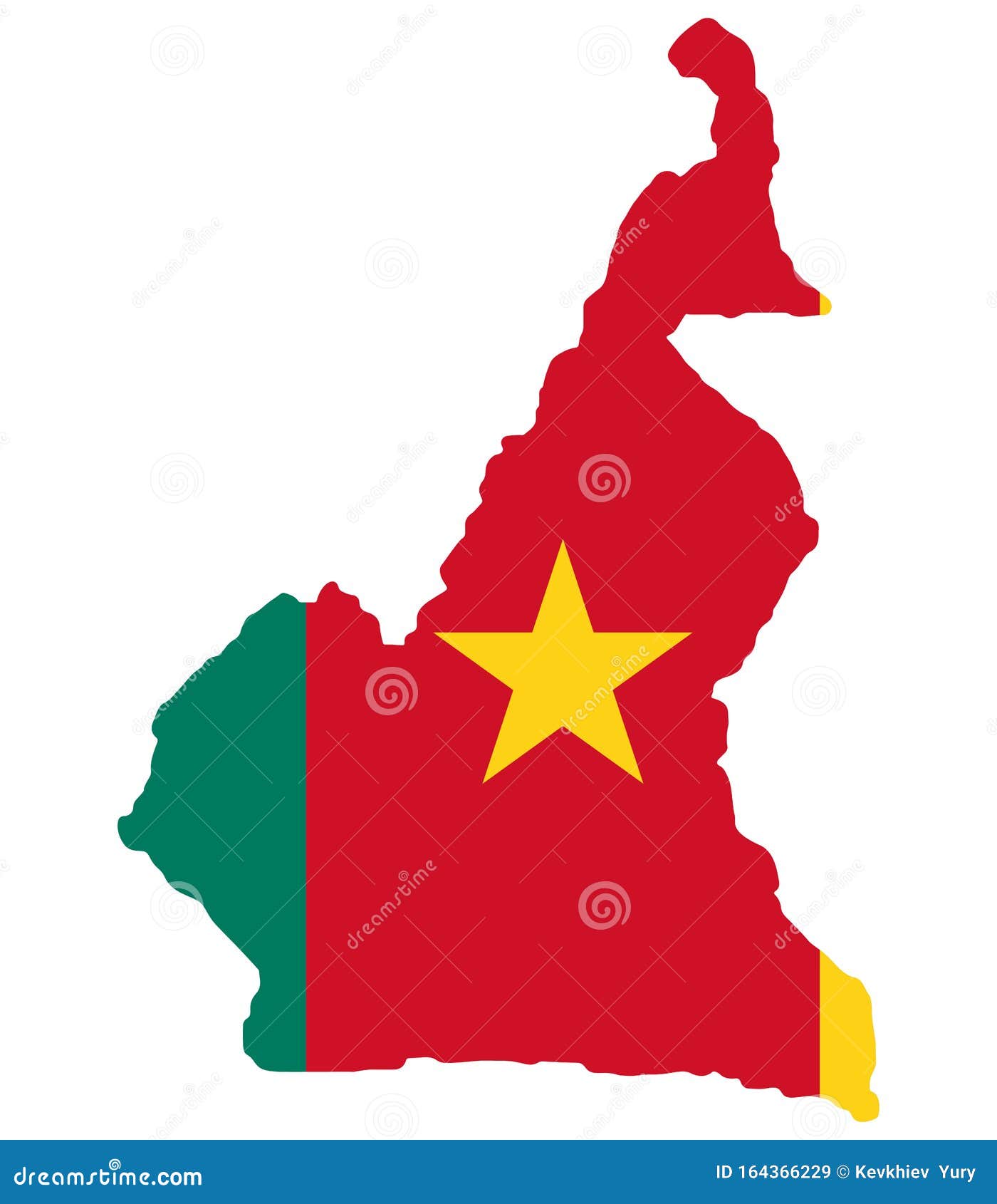Map Cameroon Flag Vector Illustration Eps 10 Stock Vector ...