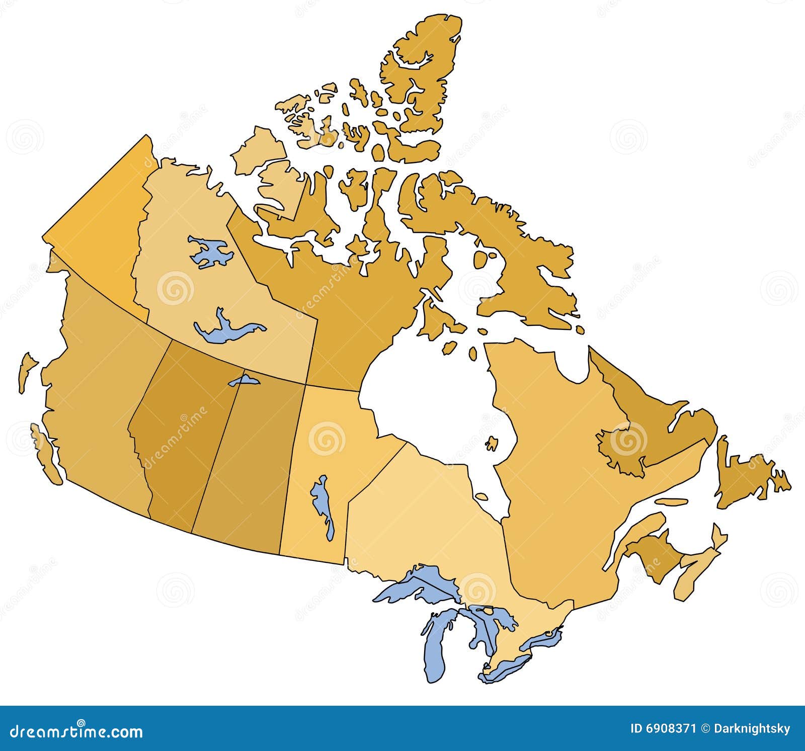 Canada Map Cartoon Vector | CartoonDealer.com #14478901