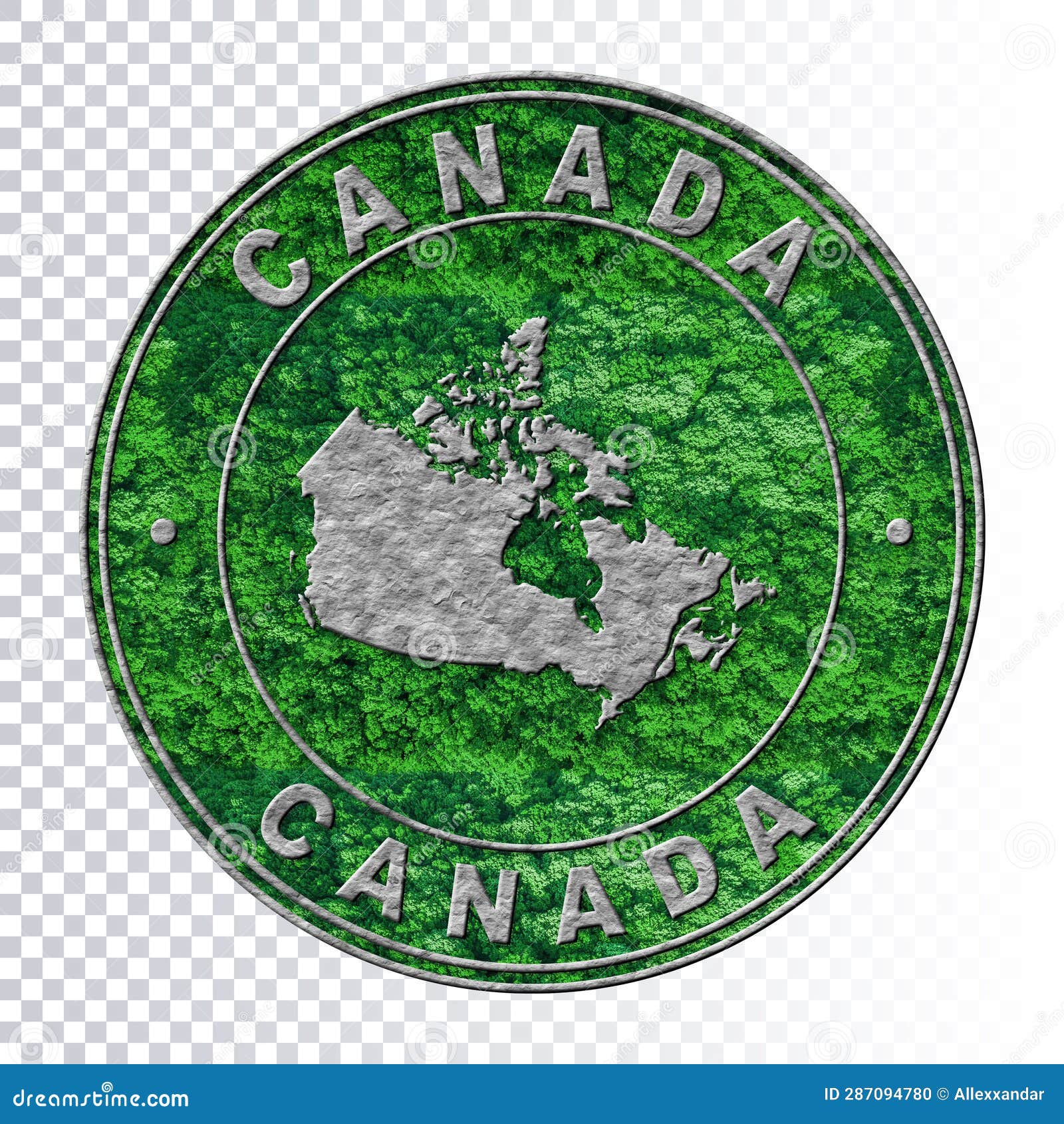 Map of Canada, Environment Concept, Co2 Emission Concept Stock Photo ...