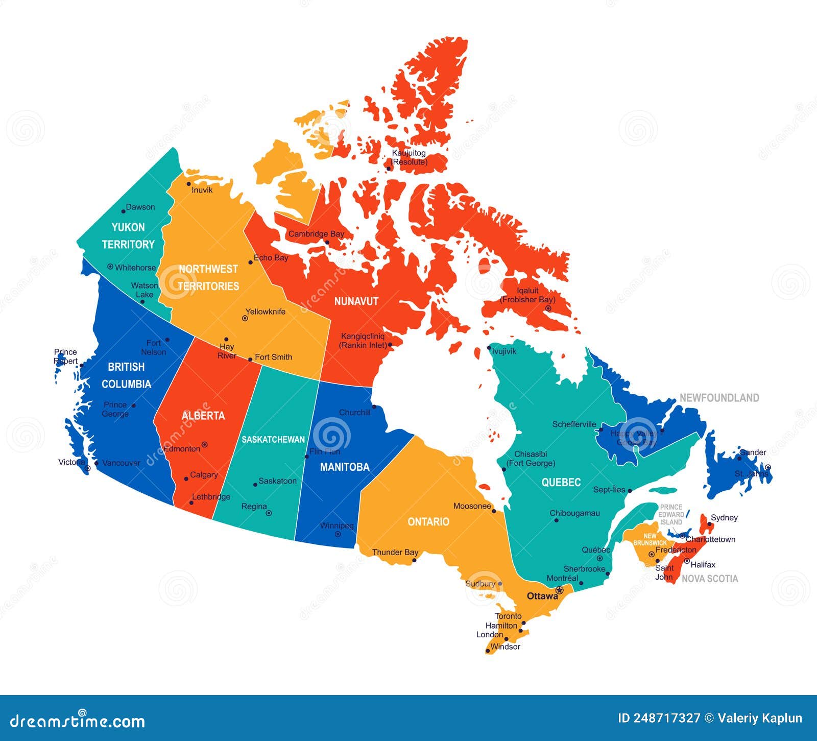 Map of Canada - Highly Detailed Vector Illustration Stock Illustration ...