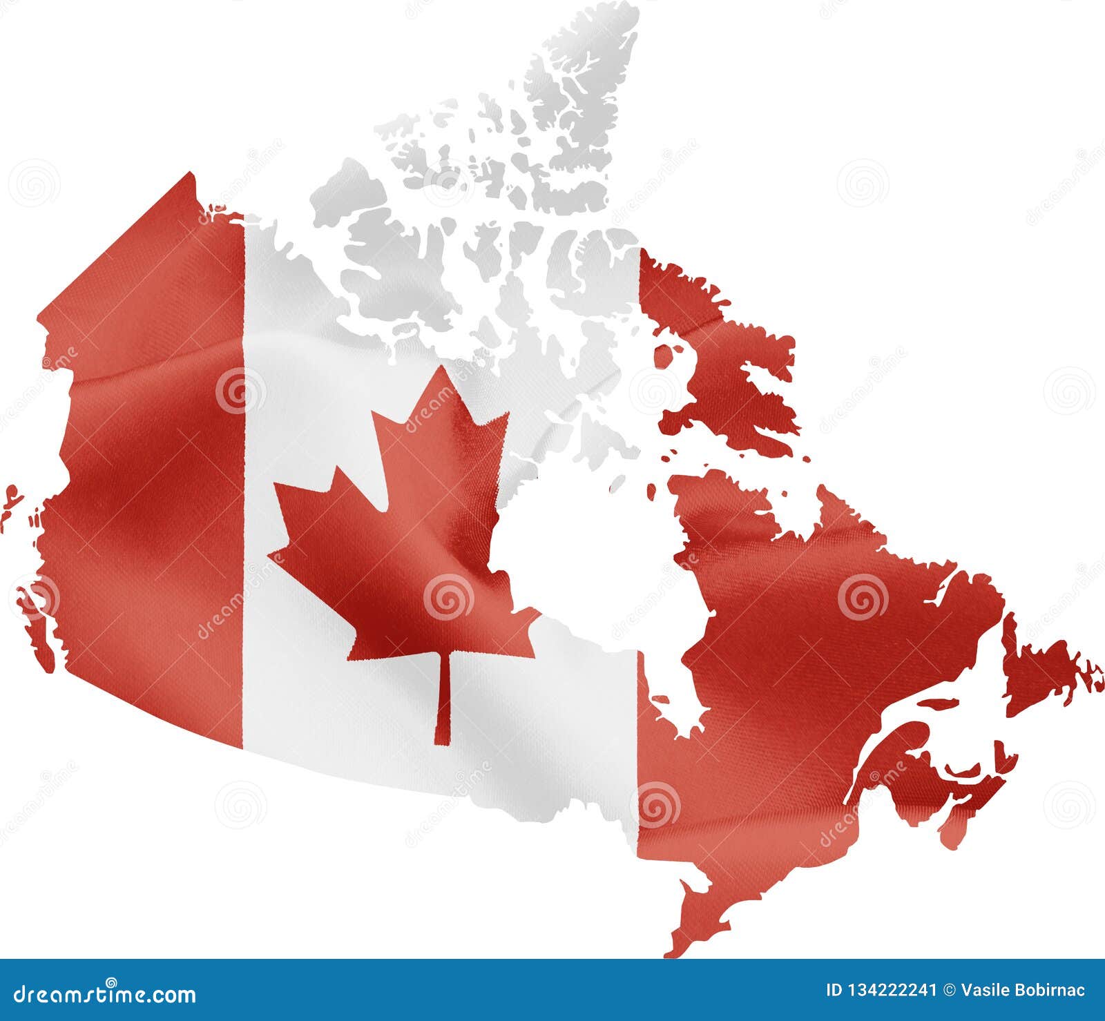 Canada Map with Flag stock illustration. Illustration of land - 134222241
