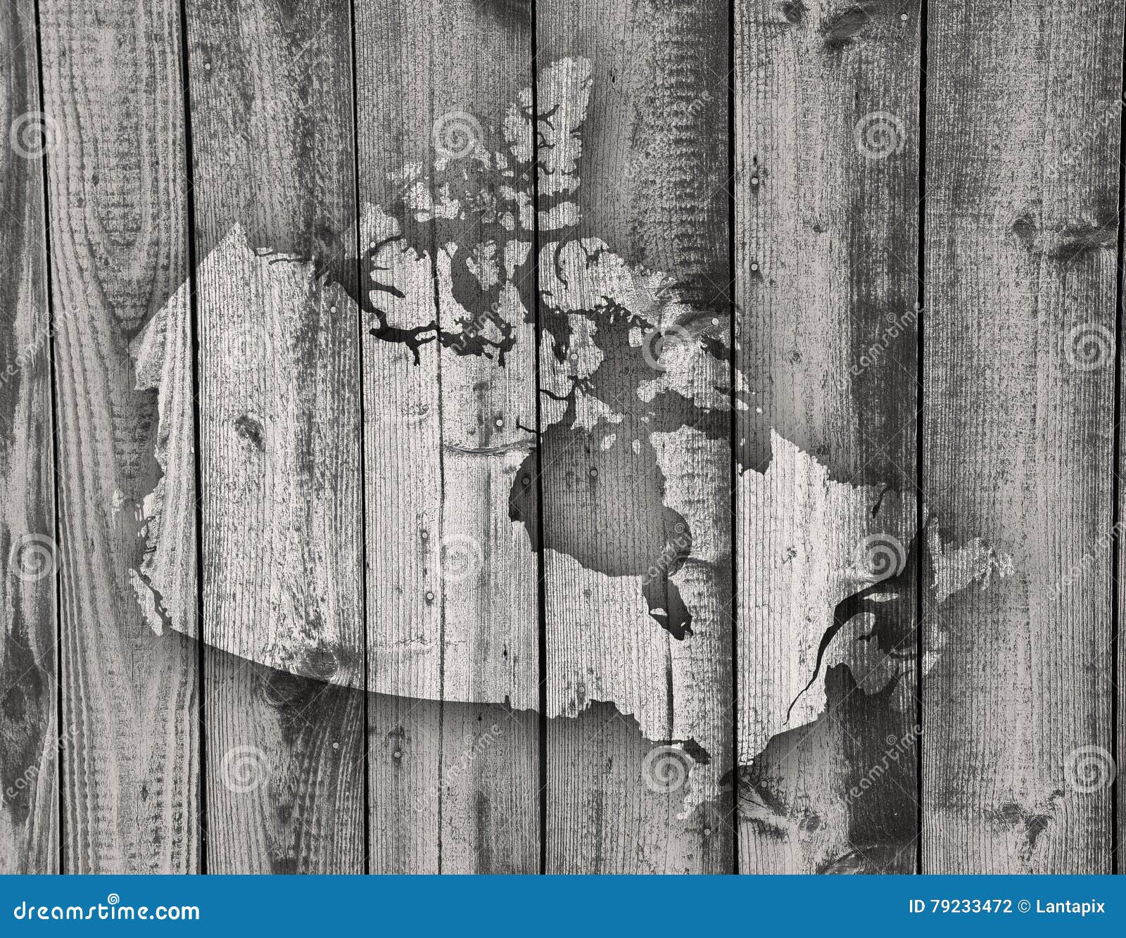 Map of Canada on Weathered Wood Stock Photo - Image of nation, national ...