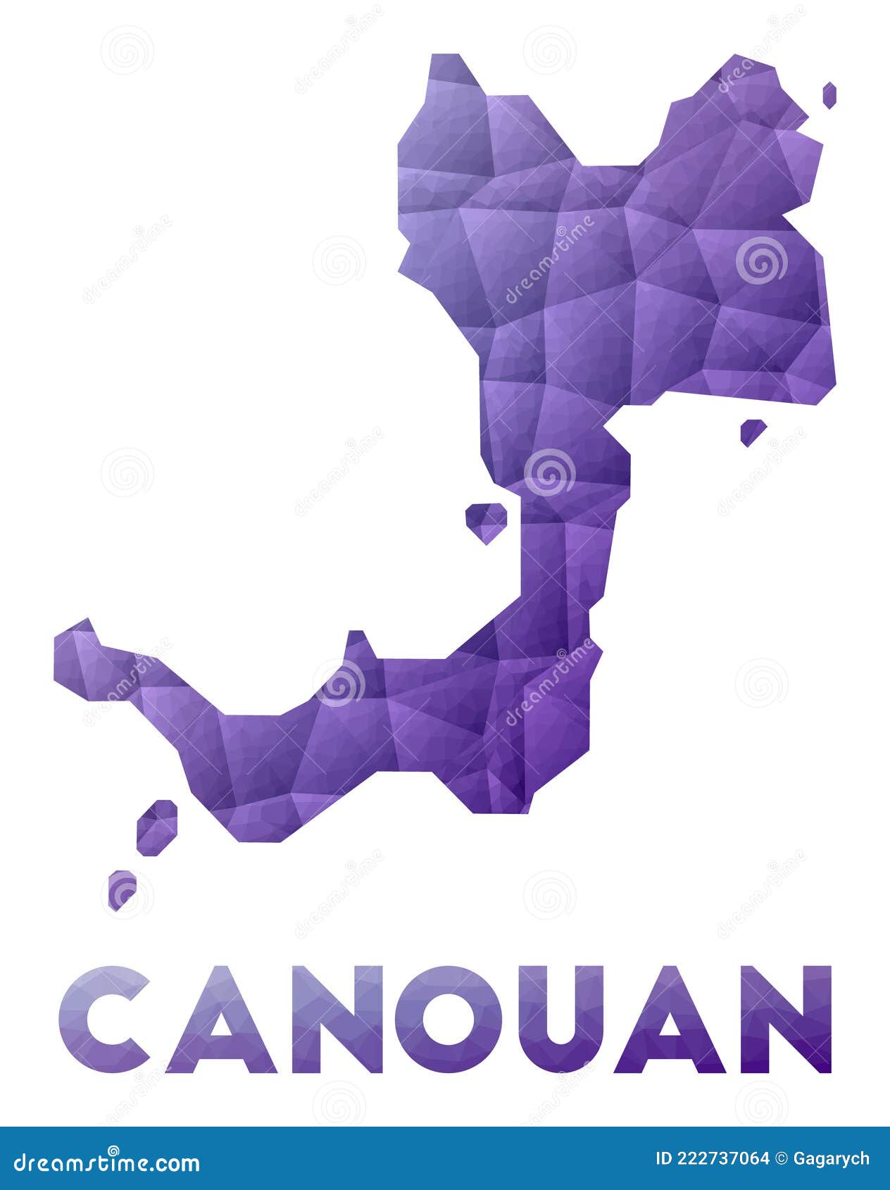 Map of Canouan. stock vector. Illustration of grenadines - 222737064