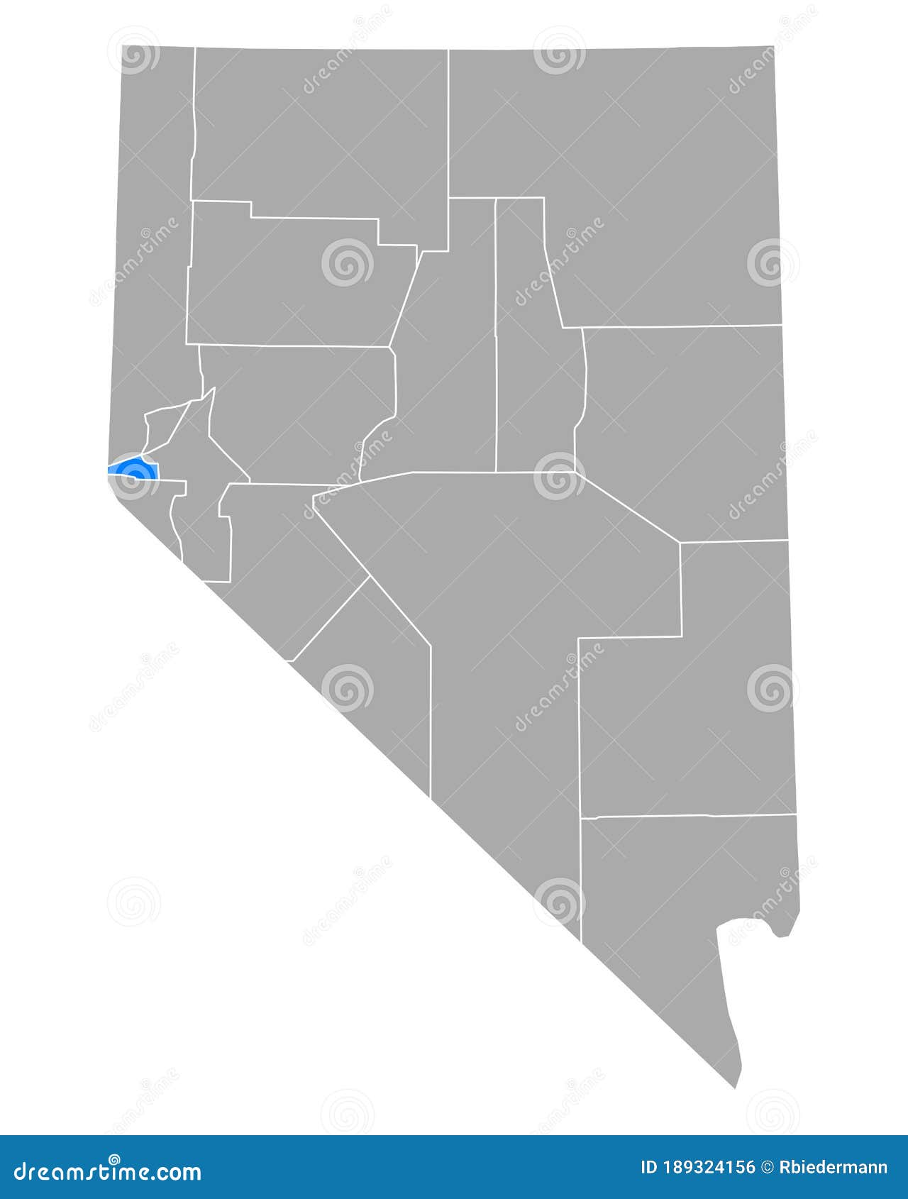 Map of Carson City in Nevada Stock Vector - Illustration of cartography ...