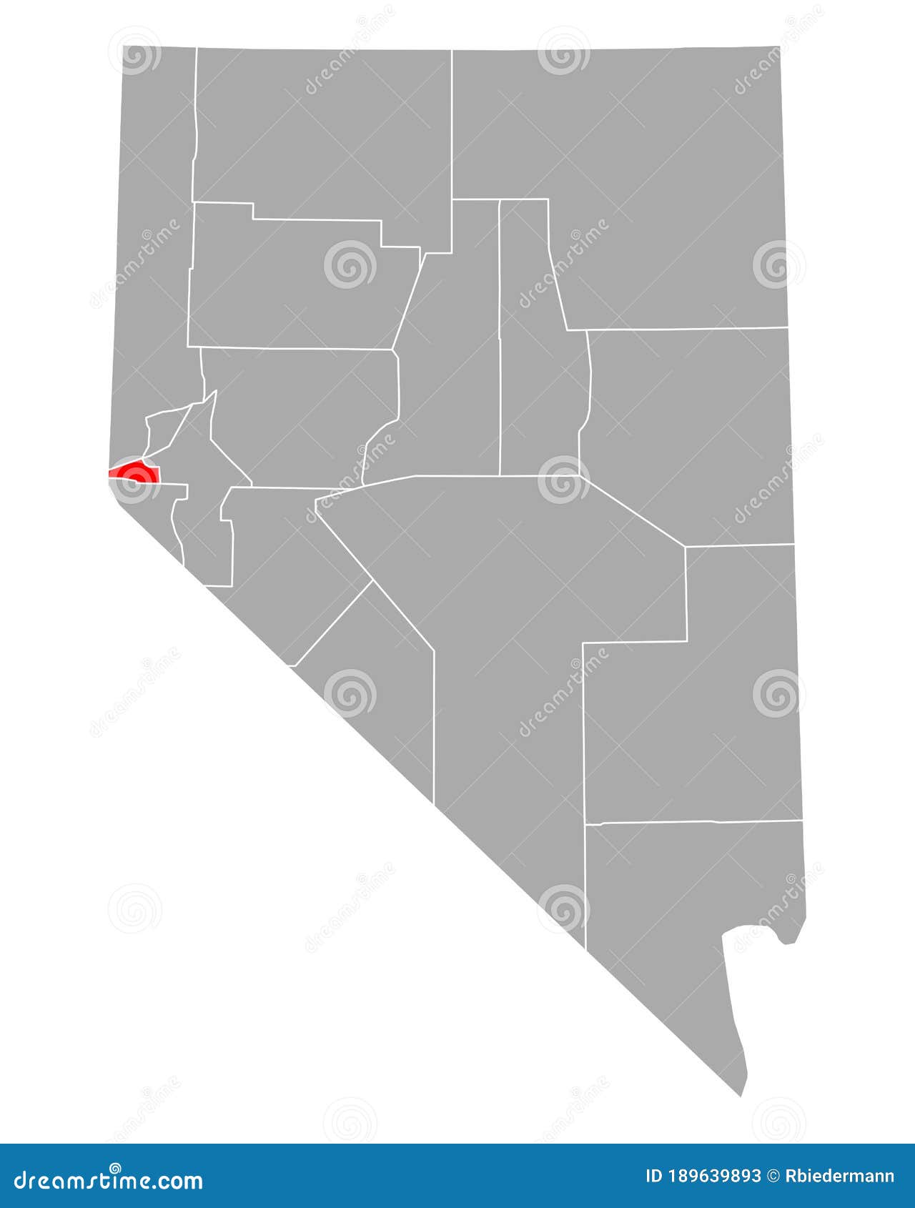 Map of Carson City in Nevada Stock Vector - Illustration of grey ...
