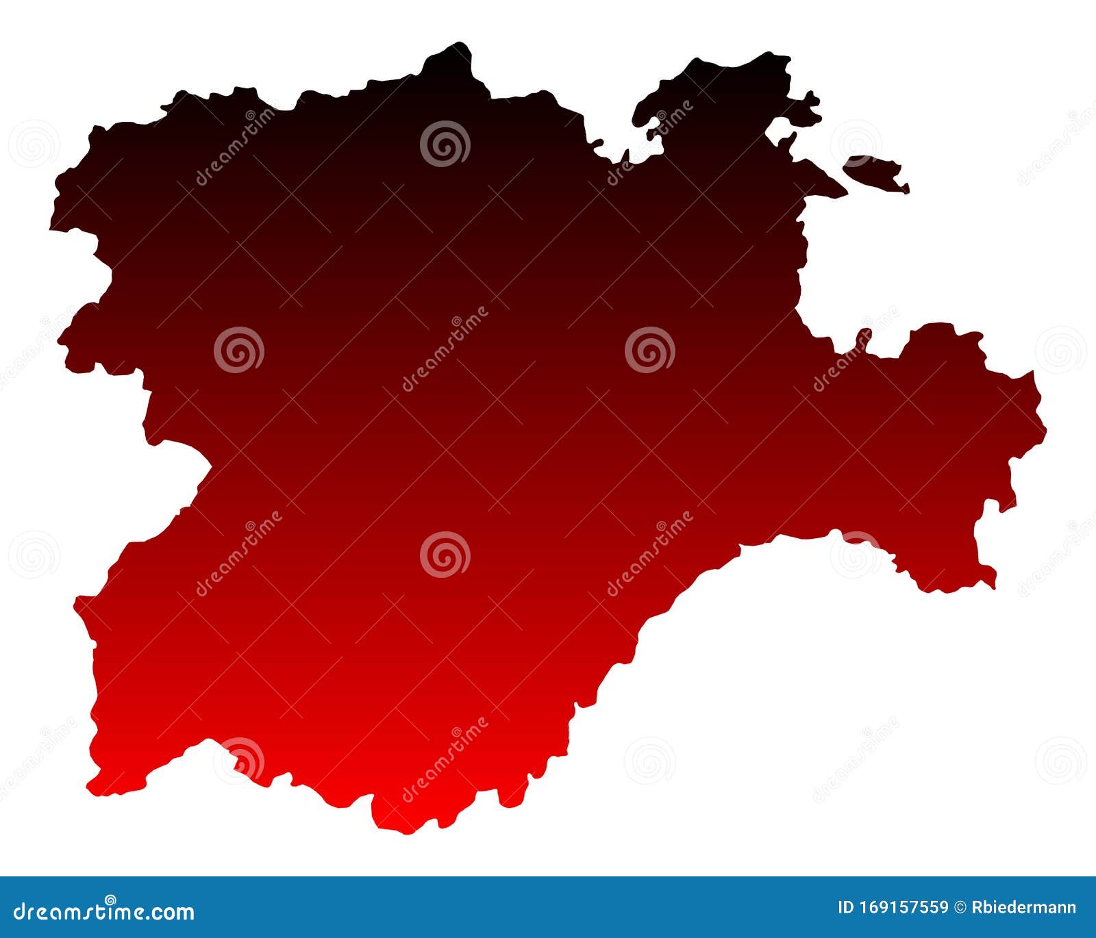 Map of Castile and Leon stock vector. Illustration of line - 169157559