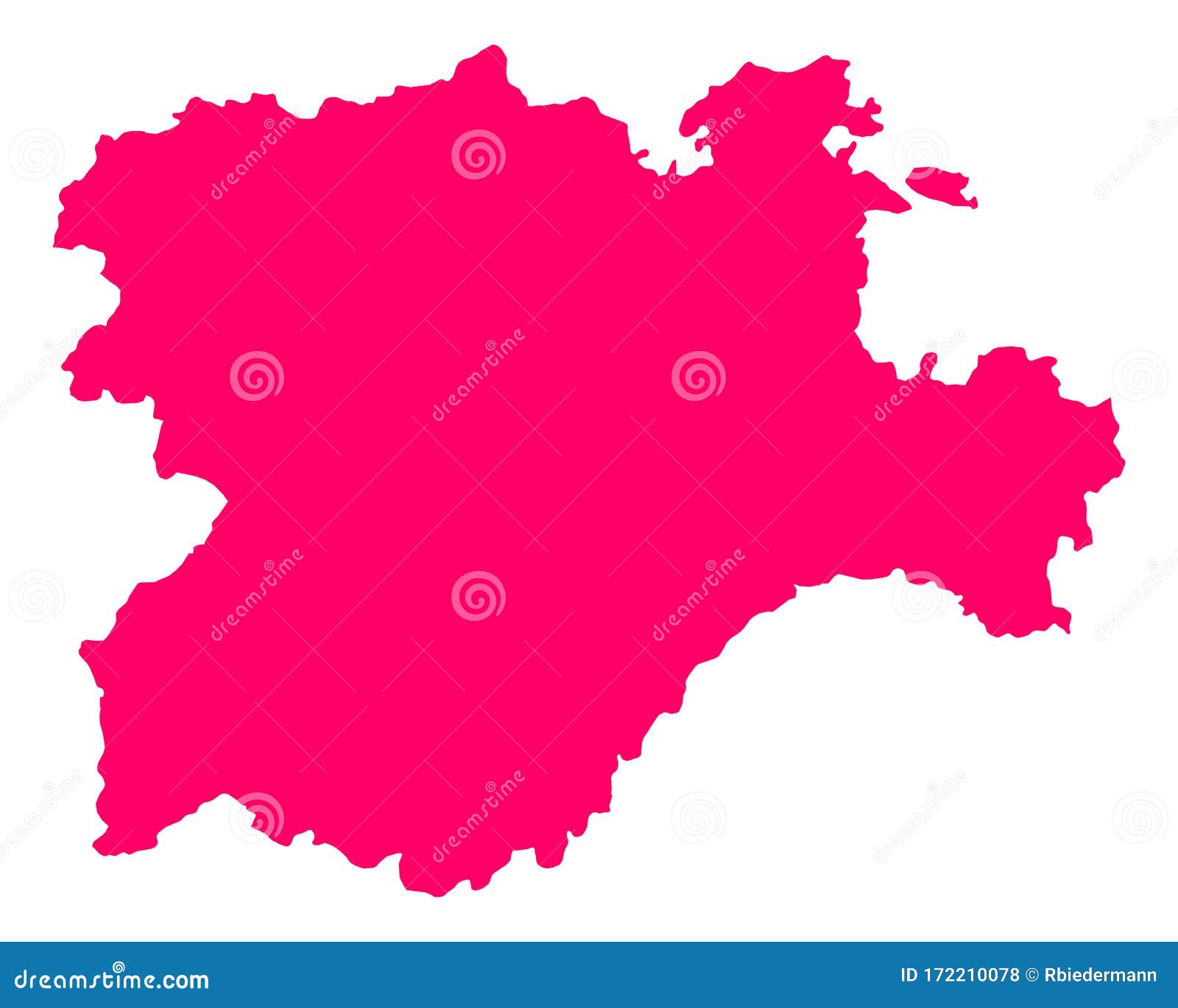 Map of Castile and Leon stock vector. Illustration of geography - 172210078