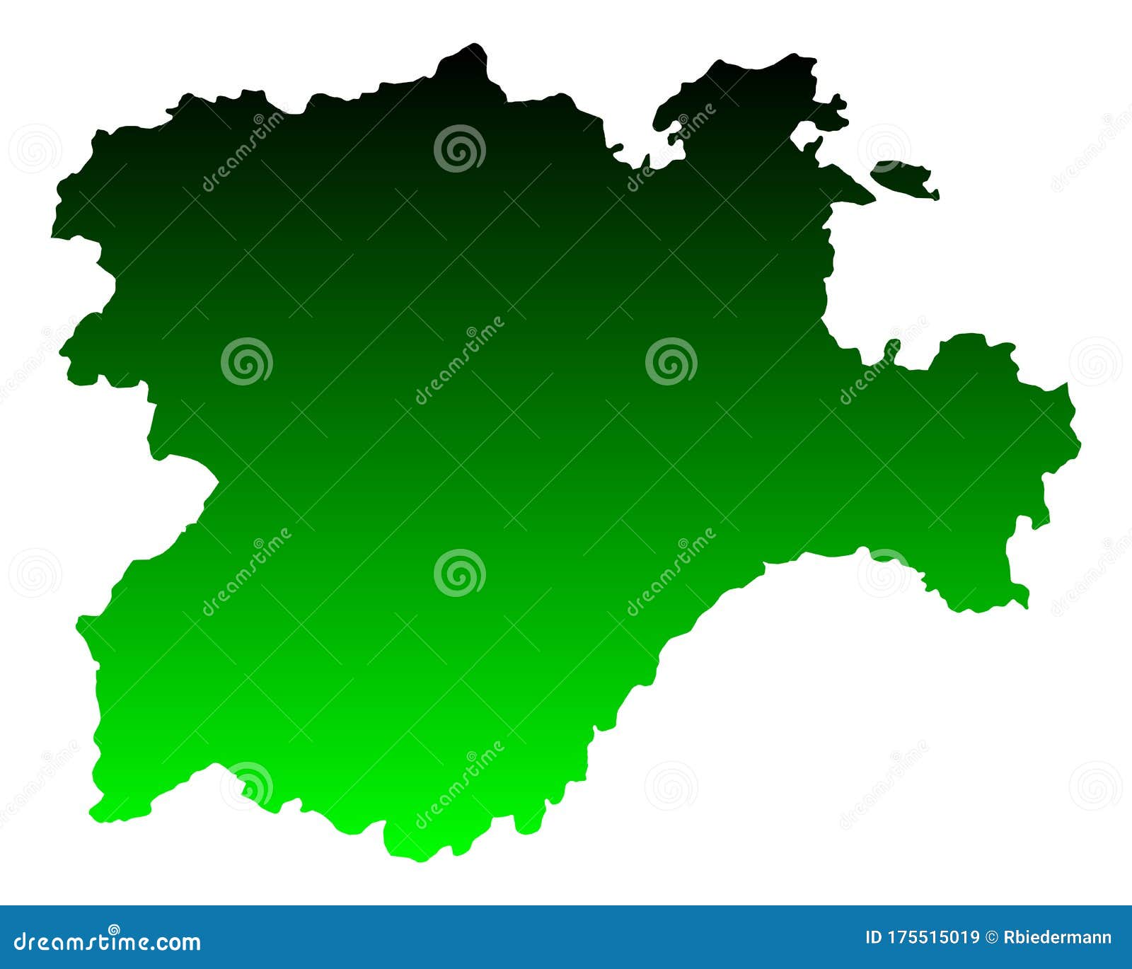 Map of Castile and Leon stock vector. Illustration of vector - 175515019
