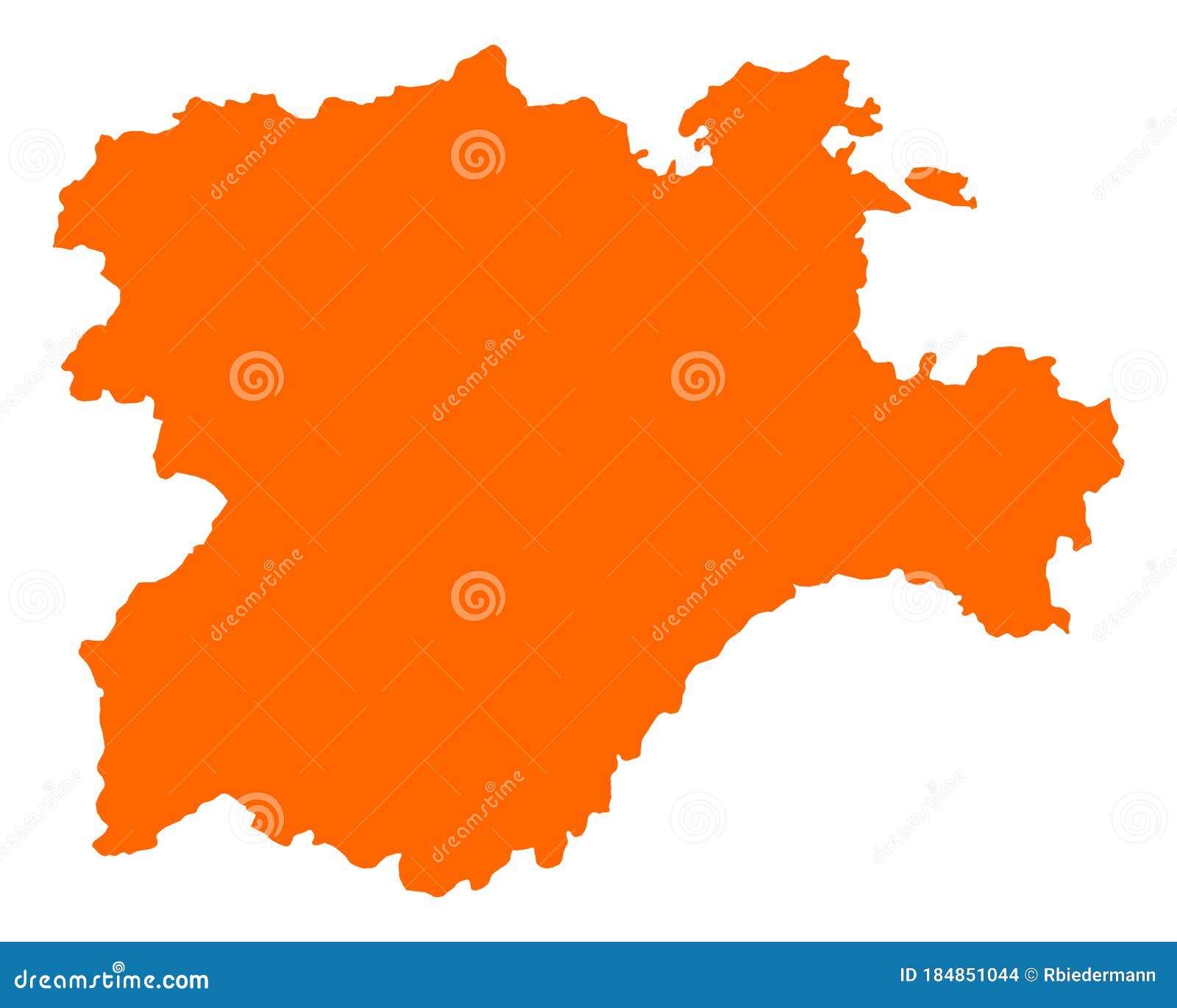 Map of Castile and Leon stock vector. Illustration of vector - 184851044