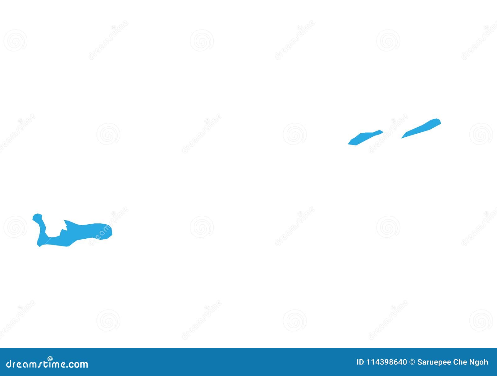 Map of Cayman Islands. High Detailed Vector Map - Cayman Islands Stock ...