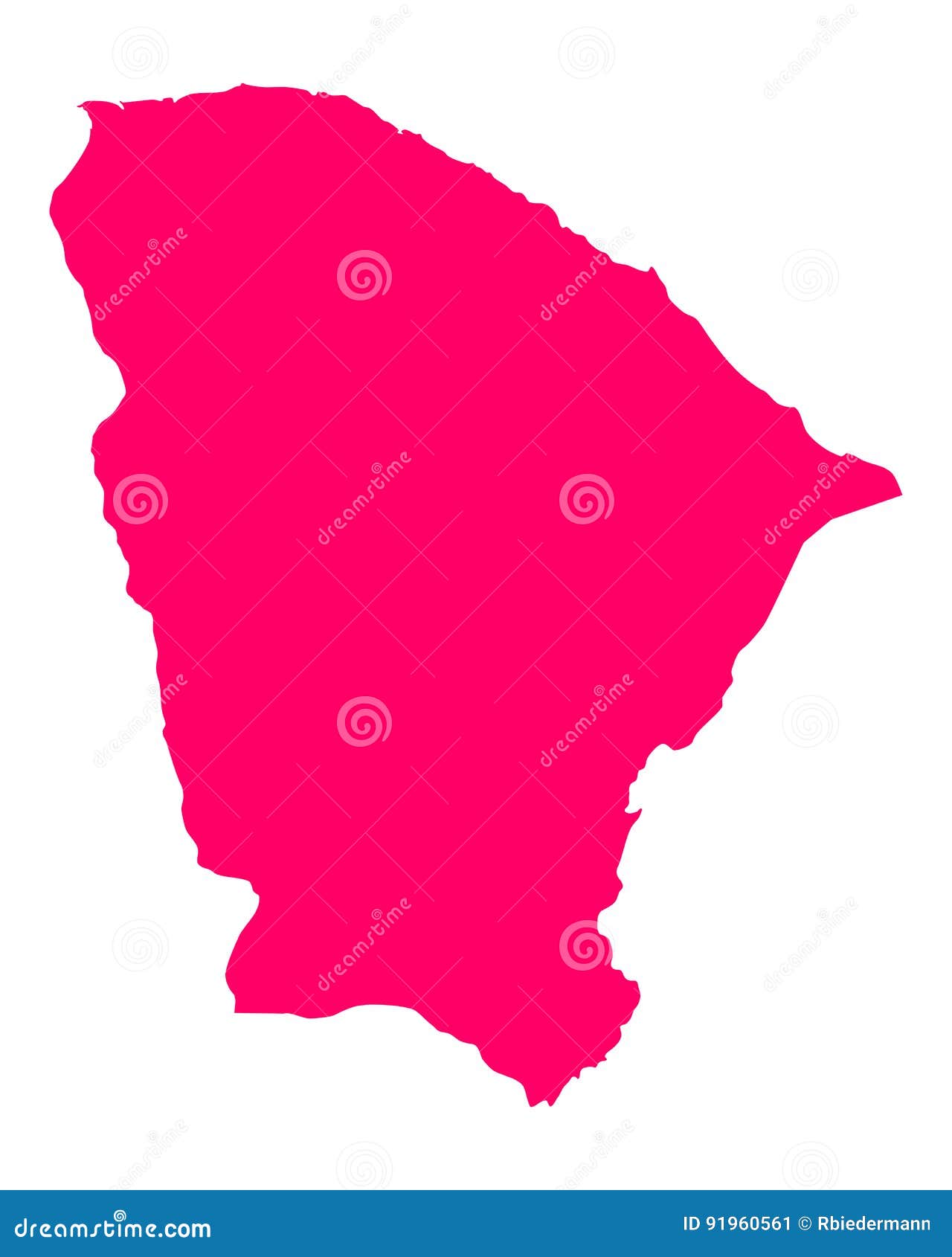 Map of Ceara stock vector. Illustration of brazil, state - 91960561