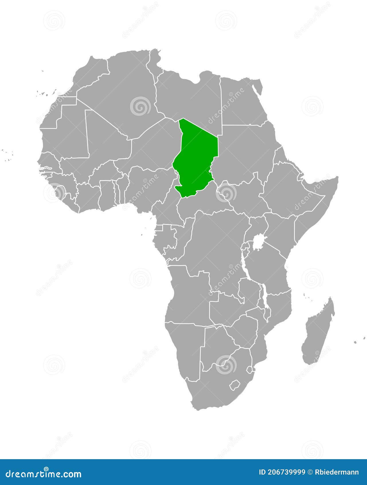 Map Of Chad In Africa Cartoon Vector | CartoonDealer.com #206739999