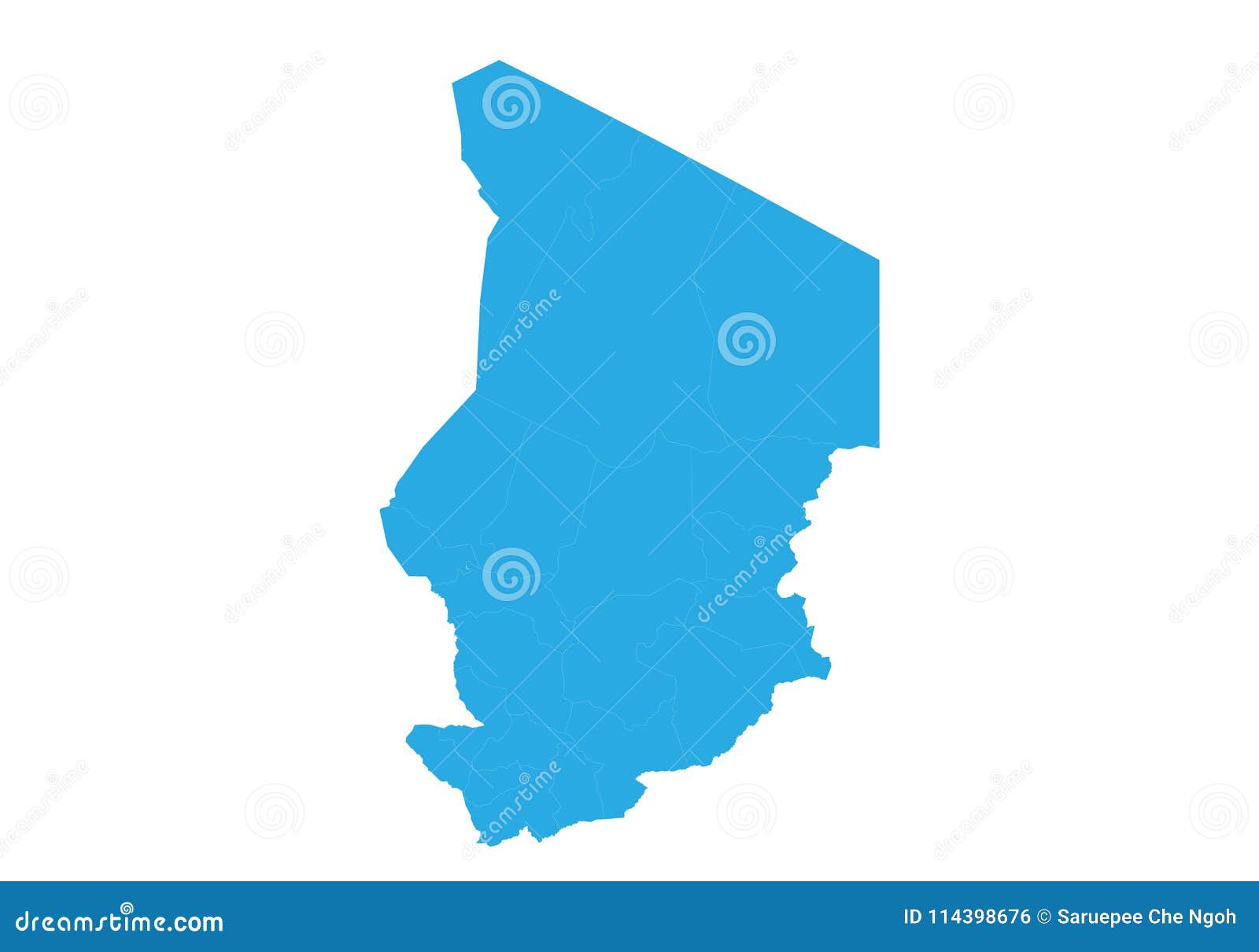 Map of Chad. High Detailed Vector Map - Chad. Stock Vector ...