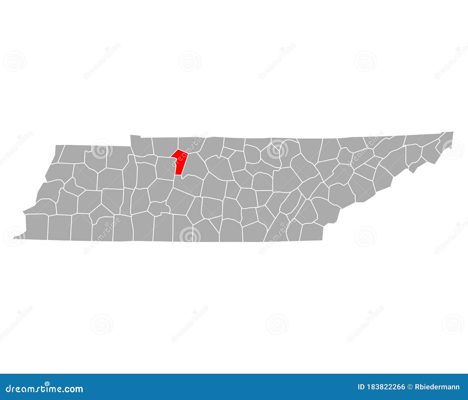 Map of Cheatham in Tennessee Stock Vector - Illustration of isolated ...