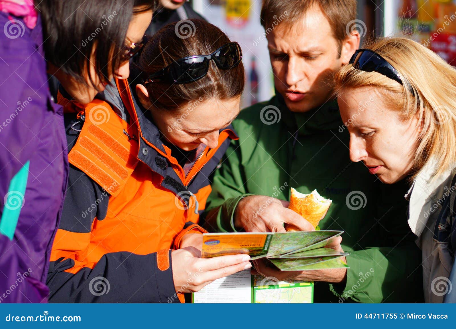 Map checking editorial image. Image of outdoor, karpacz - 44711755