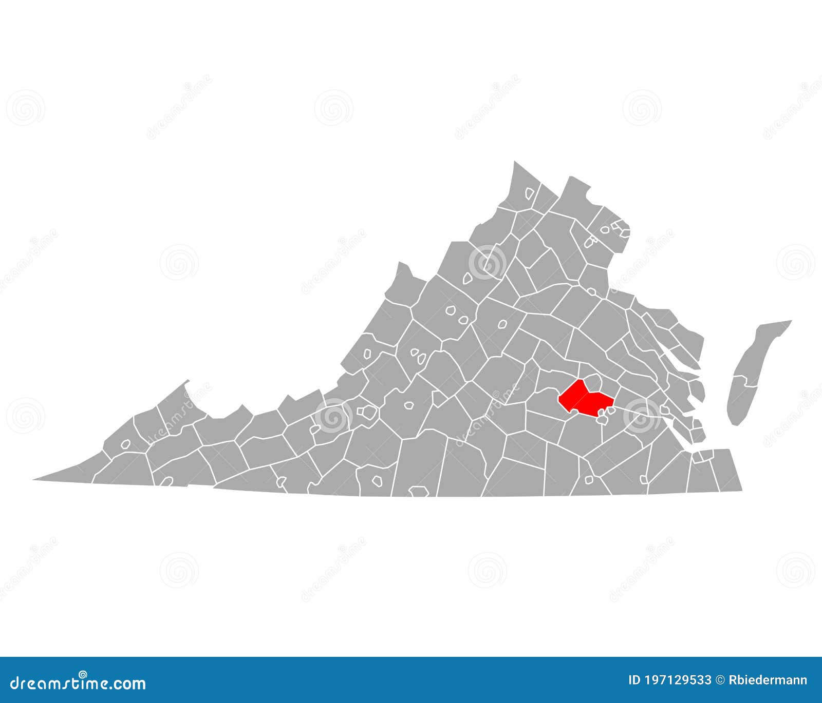 Map of Chesterfield in Virginia Stock Vector - Illustration of ...