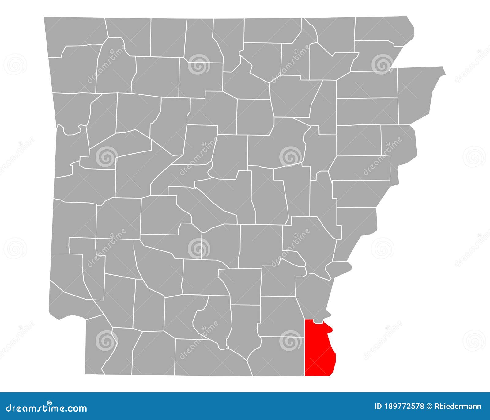 Map of Chicot in Arkansas stock vector. Illustration of county - 189772578