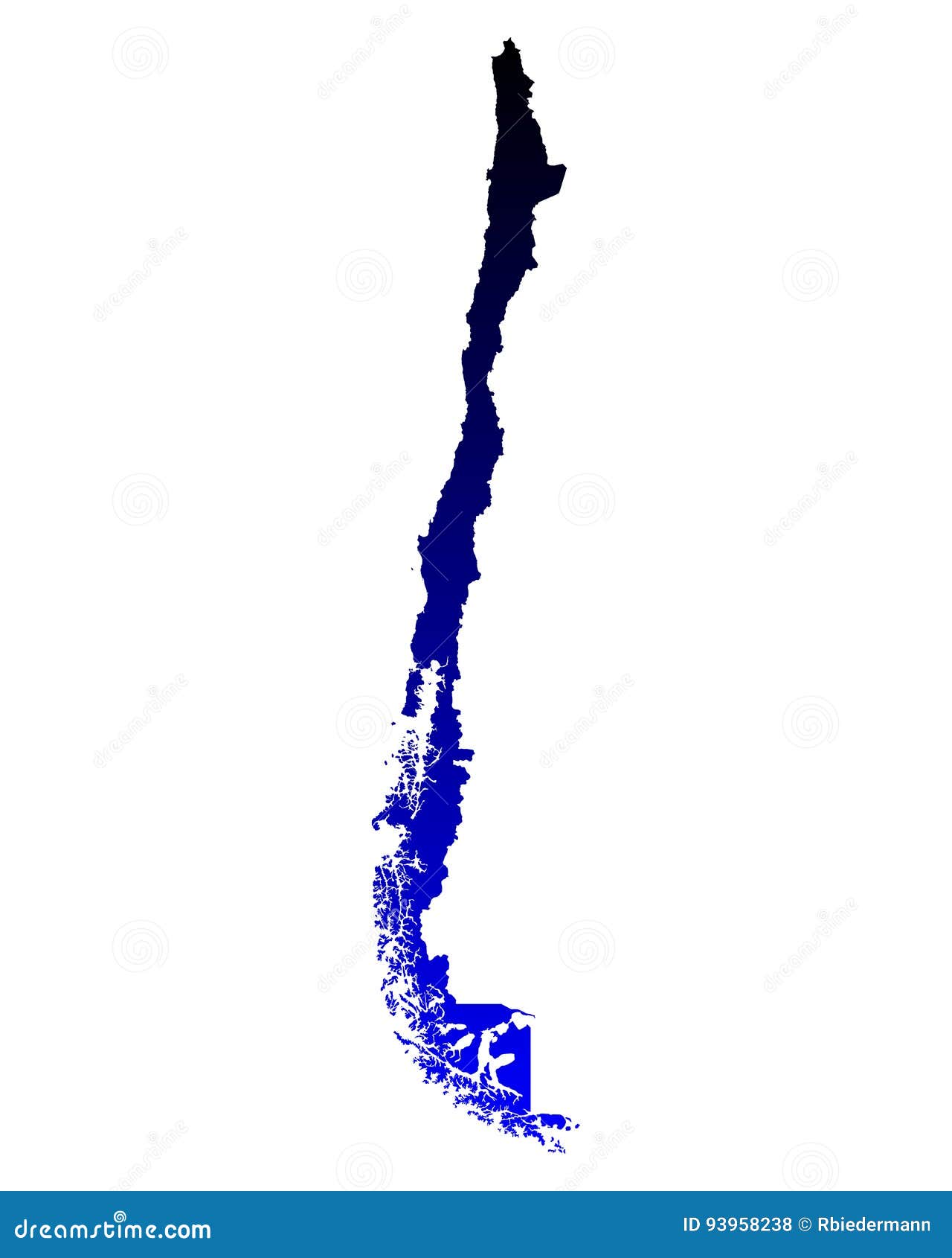 Map of Chile stock vector. Illustration of geography - 93958238
