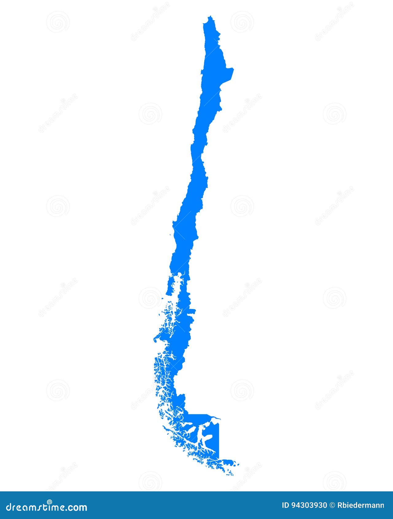 Map of Chile stock vector. Illustration of line, isolated - 94303930