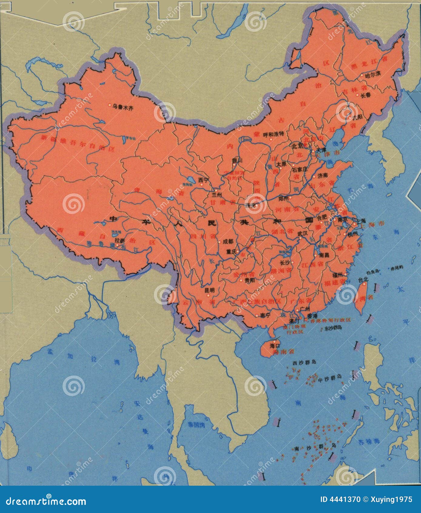 Map Of China And Neighboring Countries - Map