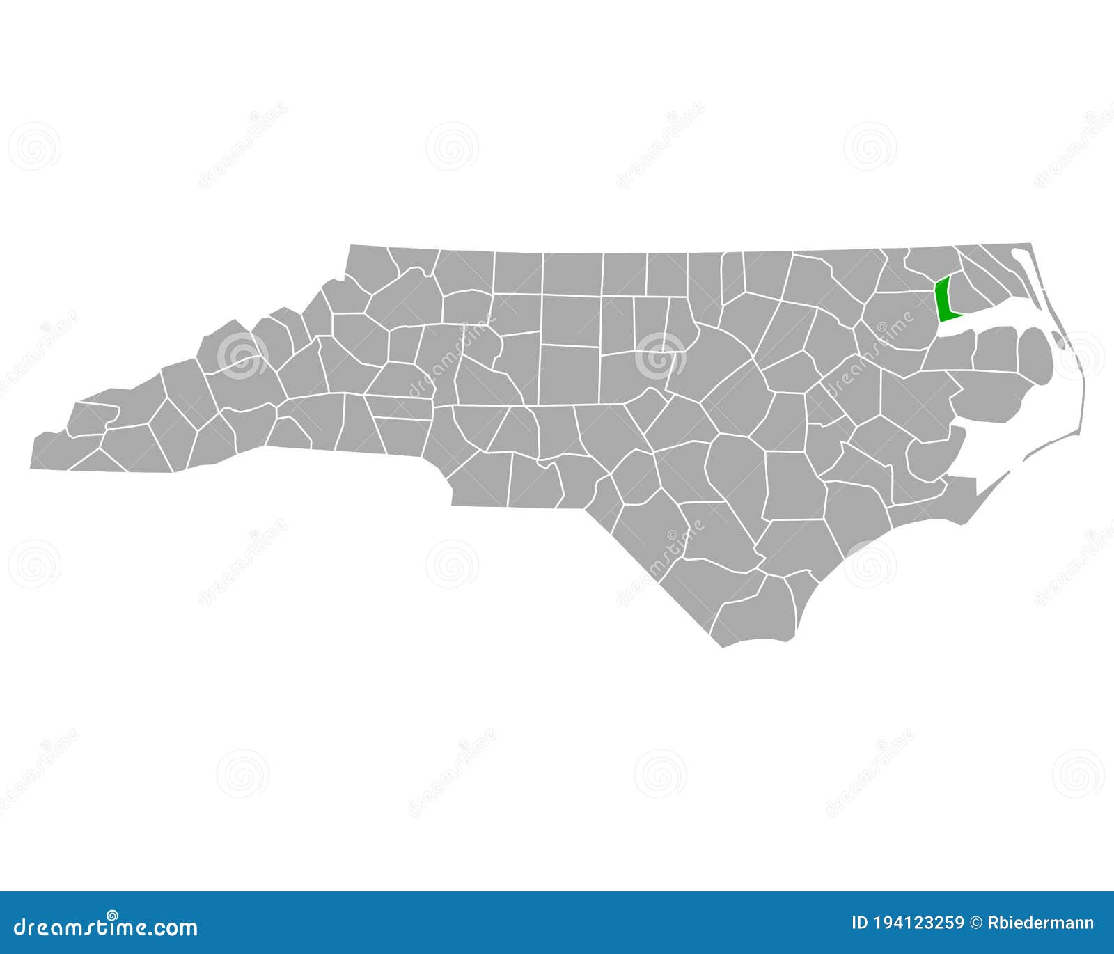 Map of Chowan in North Carolina Stock Vector - Illustration of contour ...