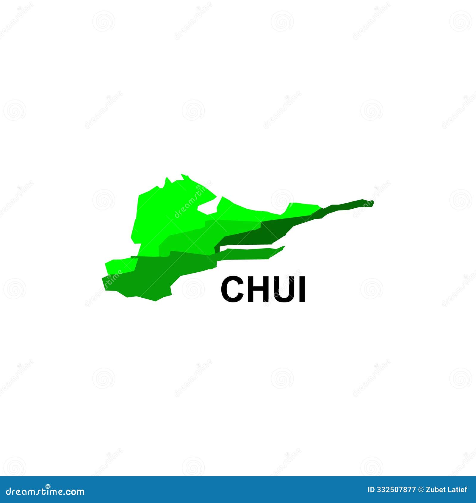 Map of Chui City Modern Simple Geometric, Illustration Vector Design ...