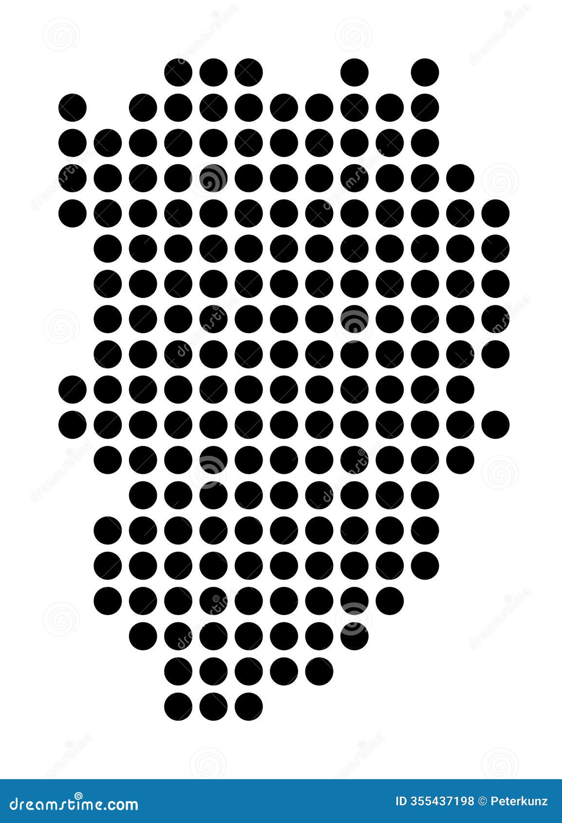 Map of the City Almelo (Netherlands) Stock Illustration - Illustration ...