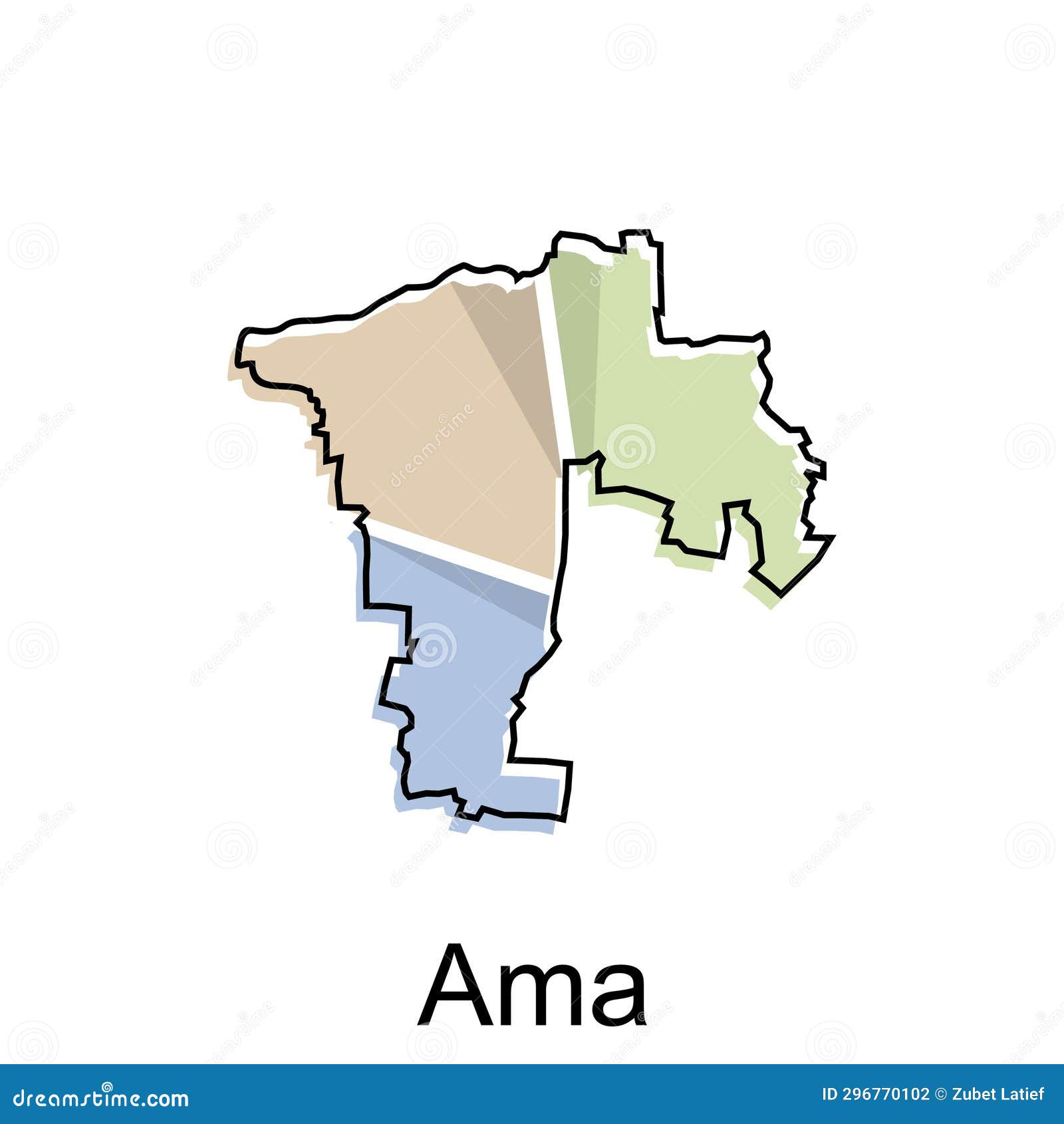 Map City Of Ama Design, High Detailed Vector Map - Japan Vector Design ...