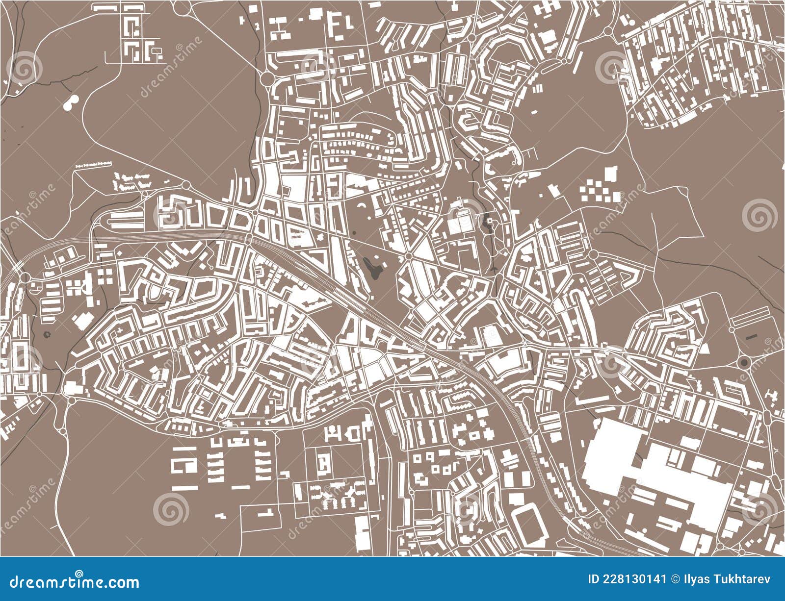 Map of the City of Amadora, Portugal Stock Illustration - Illustration ...