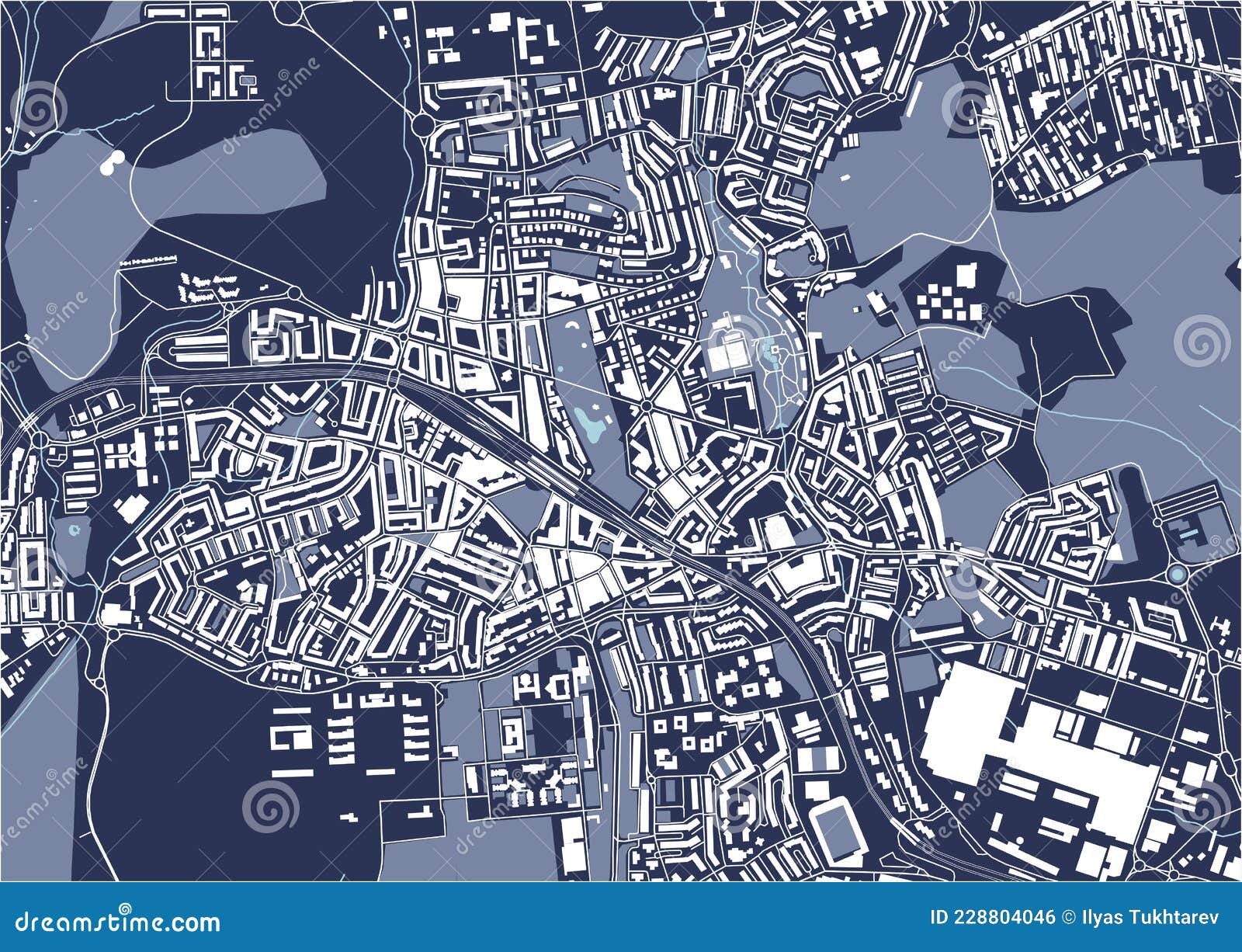 Map of the City of Amadora, Portugal Stock Illustration - Illustration ...