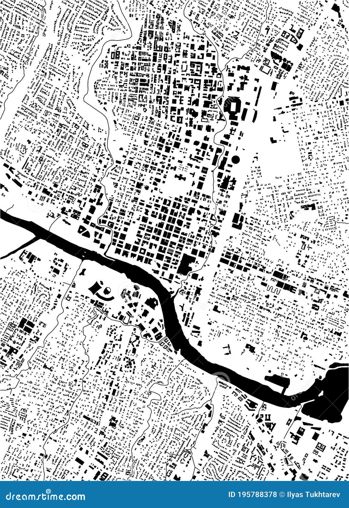 Map of the City of Austin, Texas, USA Stock Vector - Illustration of ...