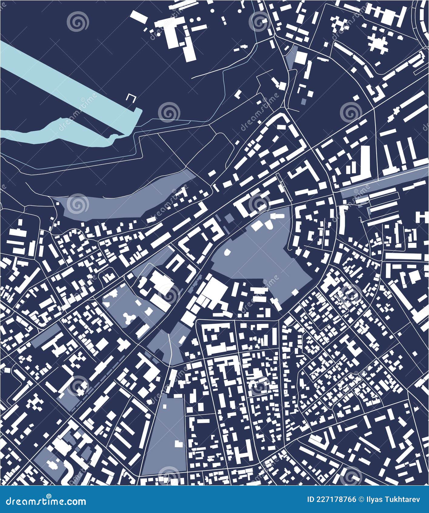Map of the City of Balti, Moldova Stock Vector - Illustration of ...