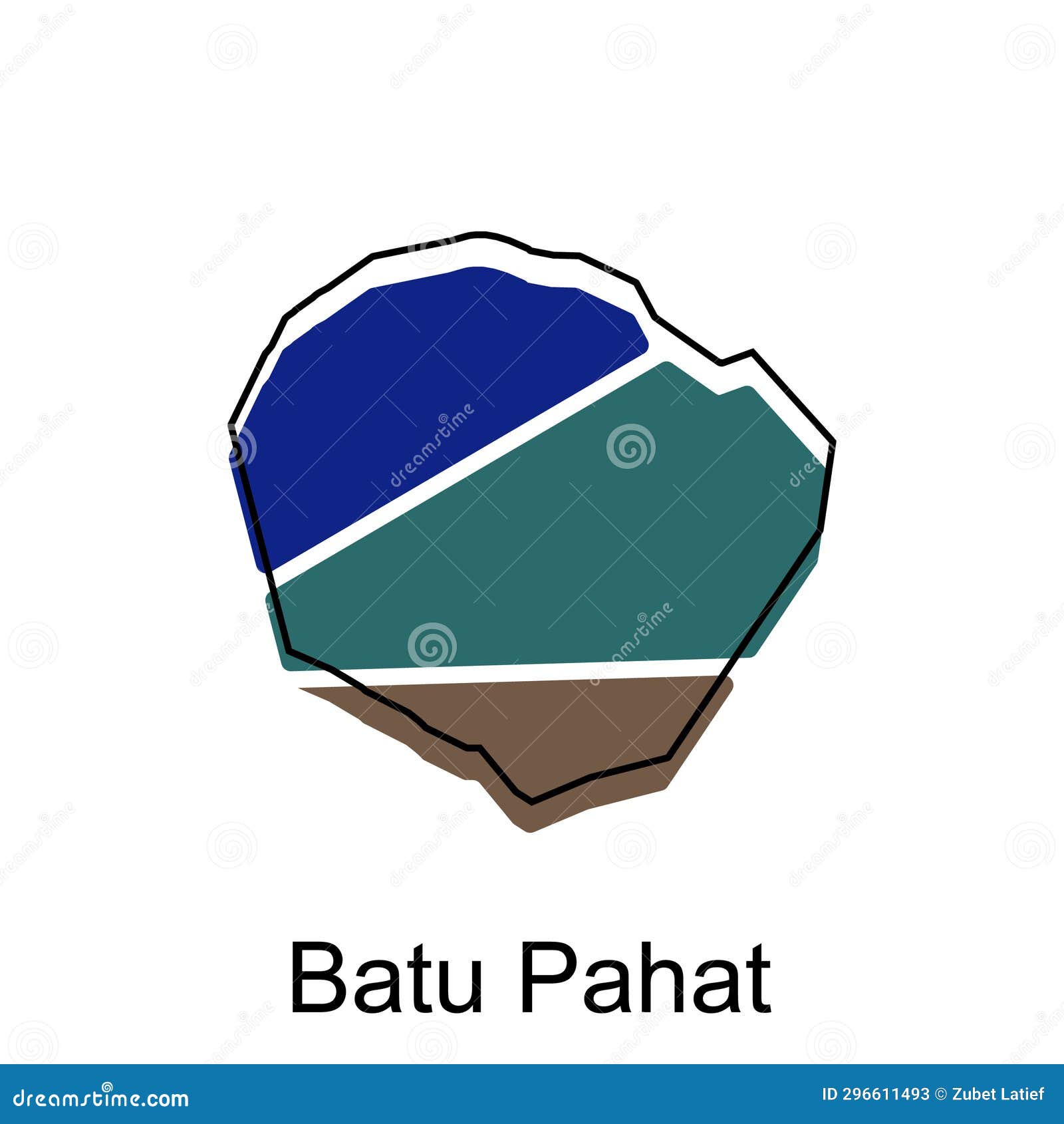 Map City Of Batu Pahat Vector Design, Malaysia Map With Borders, Cities ...