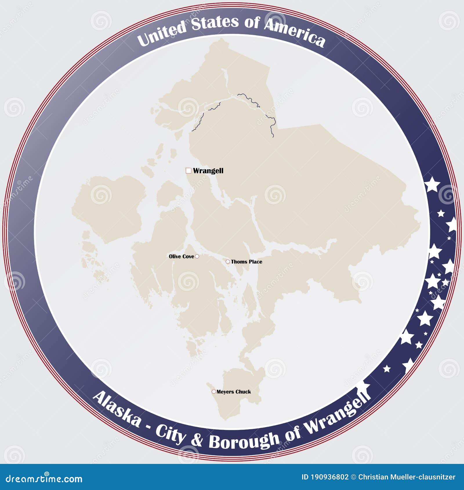City Of Wrangell Alaska Map