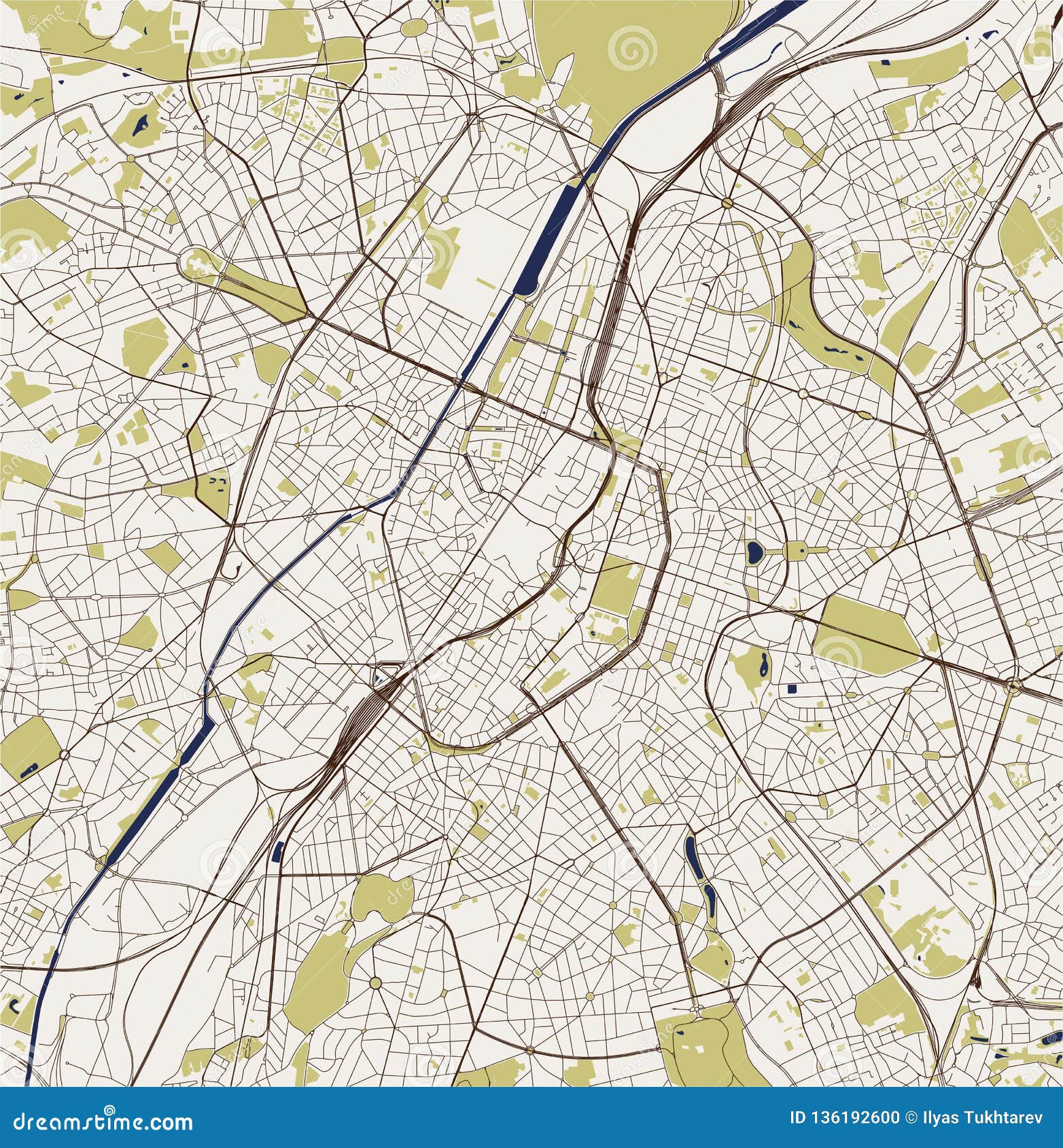City Of Brussels, Belgium Architecture Line Skyline Illustration ...