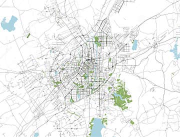 Map of the City of Changchun, China Stock Illustration - Illustration ...
