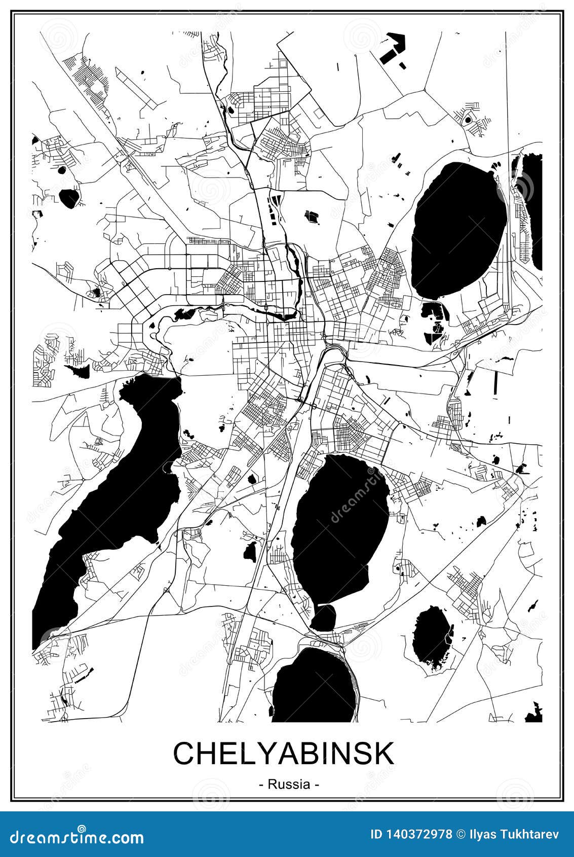 Chelyabinsk, Russia Cartoon Vector | CartoonDealer.com #298524951