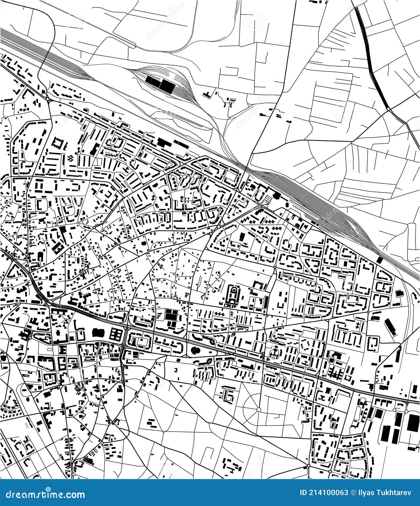 Map of the City of Craiova, Romania Stock Vector - Illustration of ...