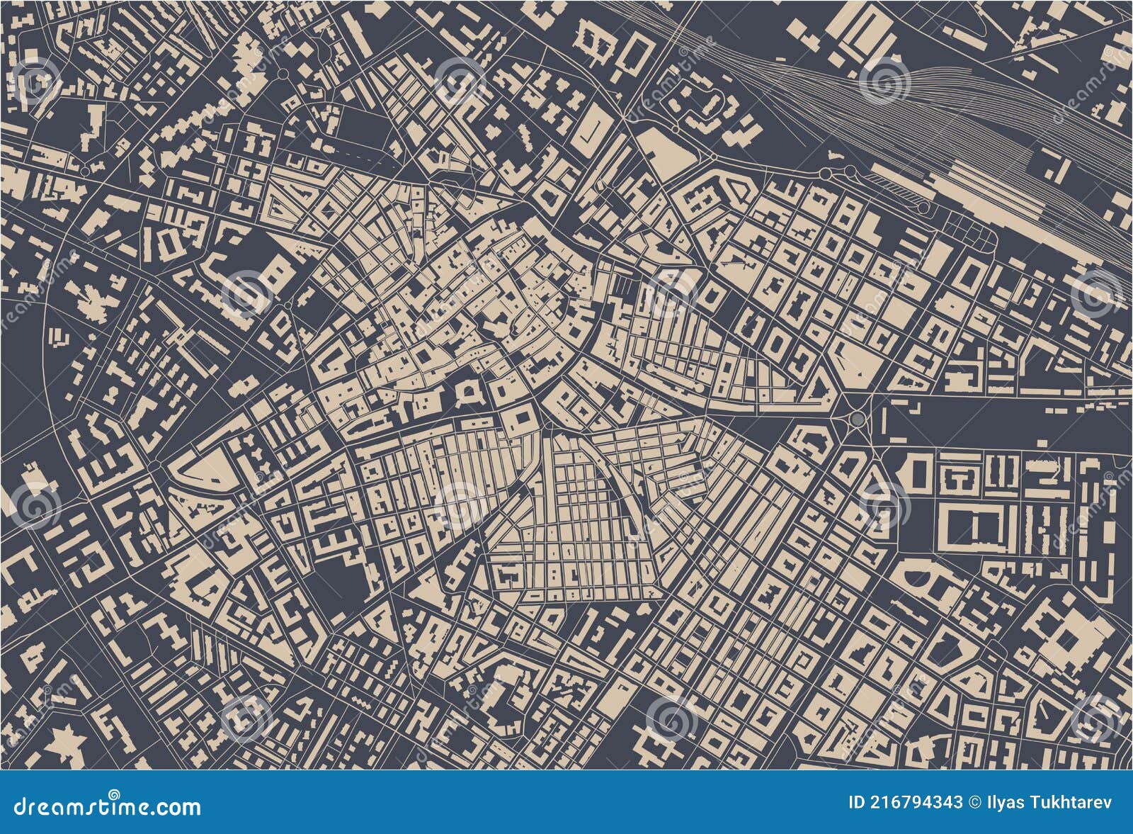 Map Of The City Of Foggia, Italy Cartoon Vector | CartoonDealer.com ...