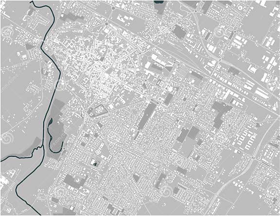 Map of the City of Forli, Italy Stock Vector - Illustration of ...