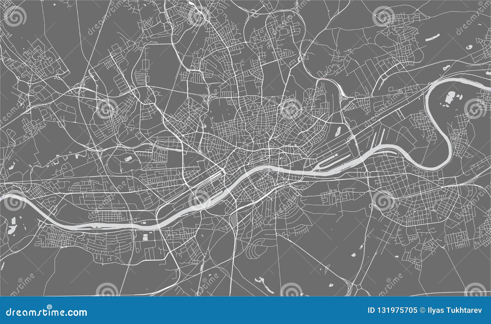 Map City Of Steinbach. Vector Map Of German Country Design Template ...